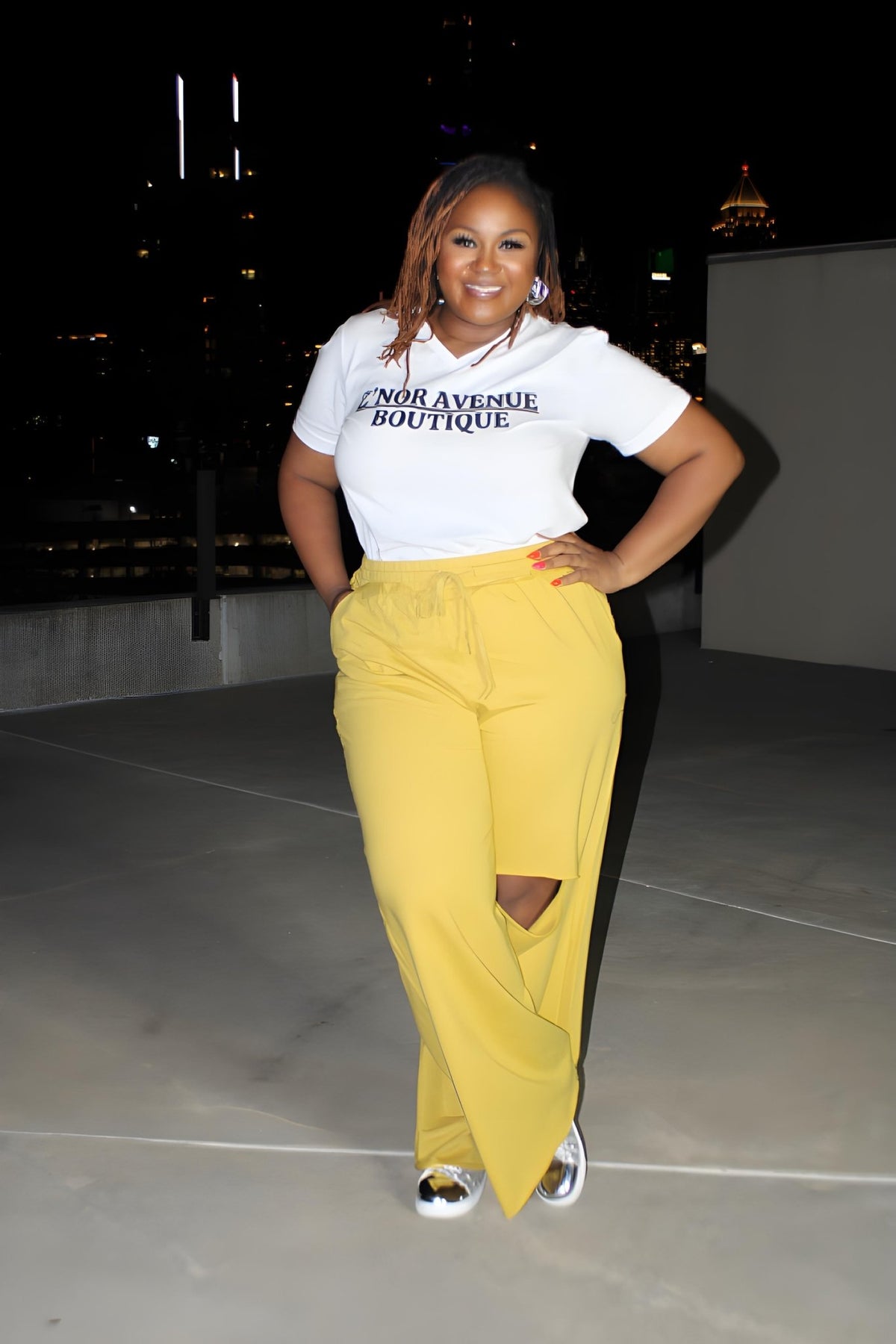 Comfort Me Laser Cut Pants (Yellow) – Z’Nor Avenue Boutique